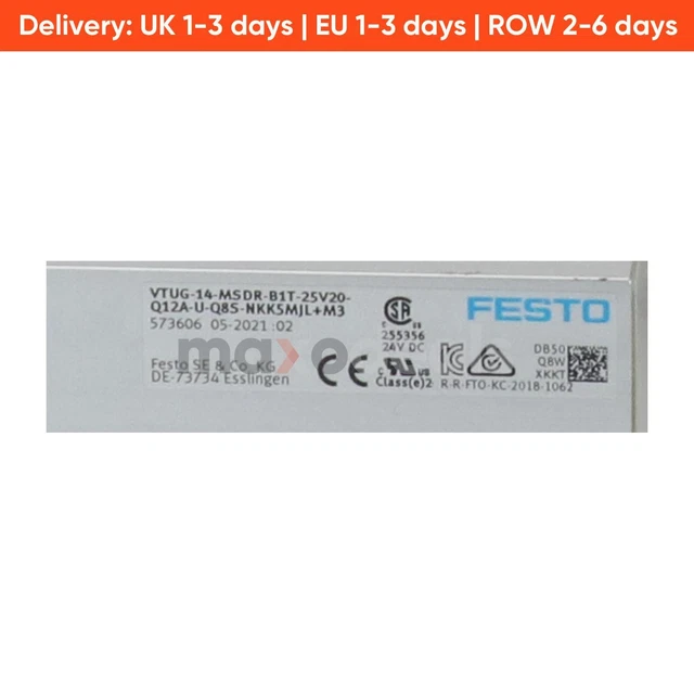FESTO VTUG-14-MSDR-B1T-25V20-Q12A-U-Q8S-NKK5MJL+M3 VALVE Terminal New NFP £705.56 - PicClick UK