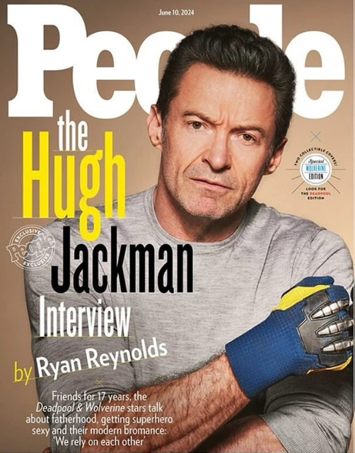 HUGH JACKMAN BY Ryan Reynolds - People Magazine - June 2024 - Brand New ...