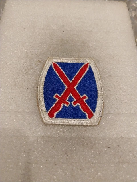 BÉAU PATCH ARMEE us 10th INFANTRY DIVISION ww2 original EUR 8,00 ...