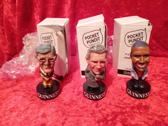 VINTAGE GUINNESS PUNDIT talking Figures Jimmy Hill, John Barnes, John ...