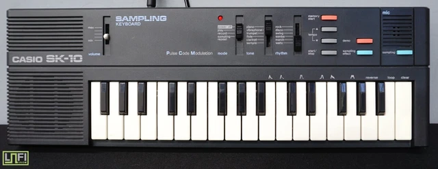 CASIO SK-10 MINI Portable Sampling Keyboard - Vintage Lofi Poly Sampler ...