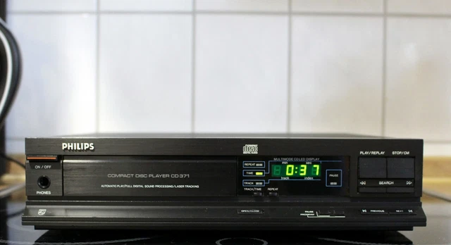 PHILIPS CD 371 CD Player CDM 2 Schwenkarm Laufwerk TDA1541 Midi Serie ...