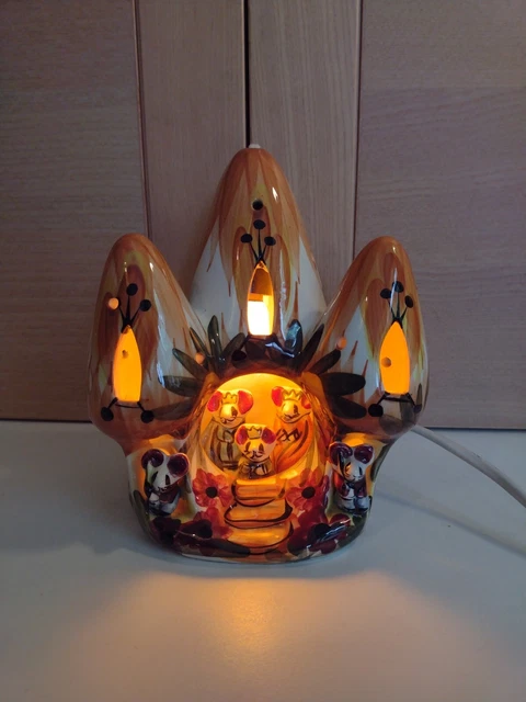 VINTAGE CHILD'S NIGHTLIGHT TABLE LAMP Derek Fowler Mouse House £20.00 ...