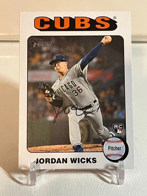 2024 TOPPS HERITAGE Baseball -Jordan Wicks RC - White Border - Chicago ...