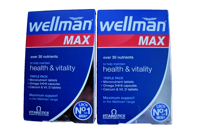 2X VITABIOTICS WELLMAN Max - 84 Tablets/Capsules Each Pack £23.00 ...