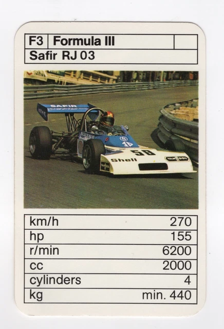 ACE TRUMP RACING CAR. Formula III Safir RJ 03 £2.93 - PicClick UK