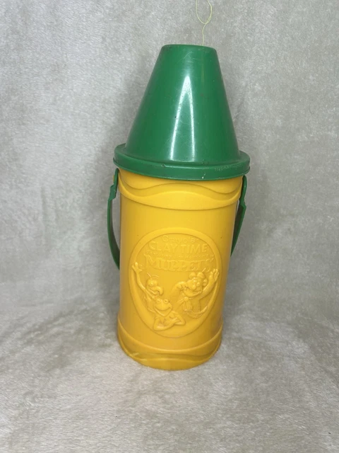 THE MUPPETS CRAYOLA Bucket 1982 Clay Time Jim Henson Bucket Only $11.82 ...