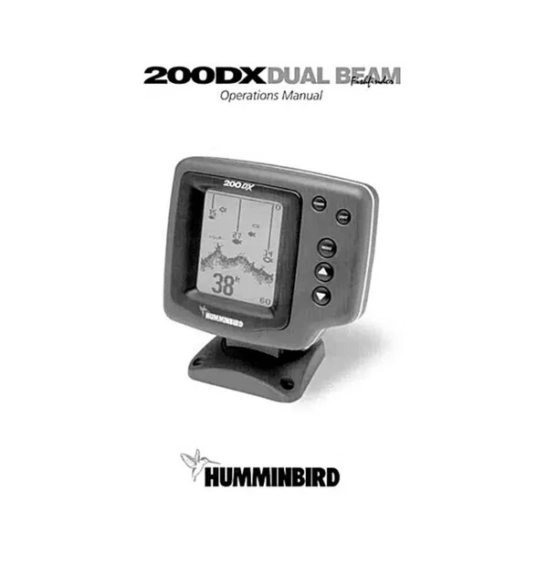 HUMMINGBIRD 200DX Dual Beam Fish Finder NEW OPERATIONS MANUAL REPRINT £ ...