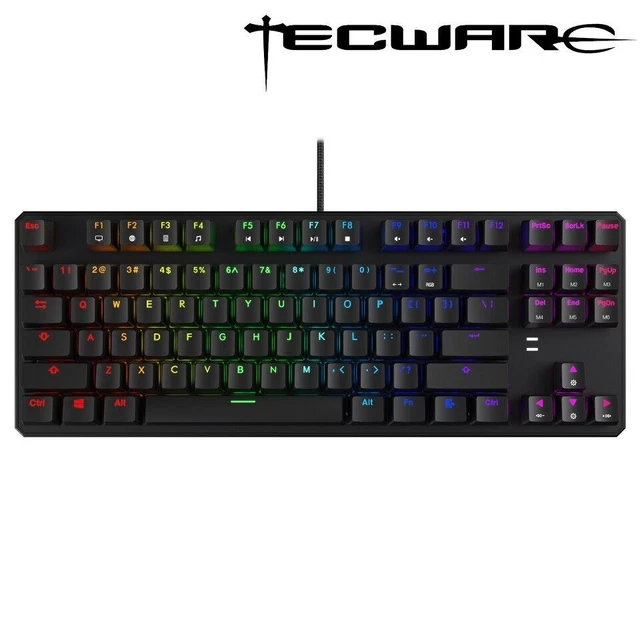 TECWARE PHANTOM 87 TKL RGB Mechanical Gaming Wired Keyboard Outemu Blue ...