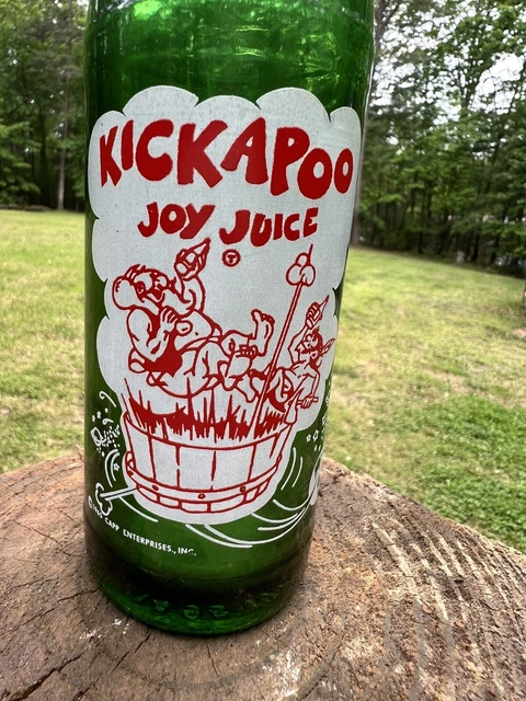 VINTAGE KICKAPOO JOY JUICE Bot 10oz "The Original Dog patch Recipe ...