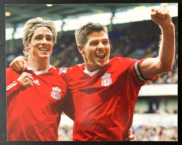 STEVEN GERRARD & Fernando Torres, Liverpool Fc, Rare Football Rookie ...