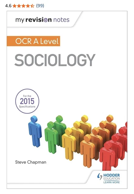 OCR A LEVEL Sociology Book By Steve Chapman Hodder Education Never Used ...