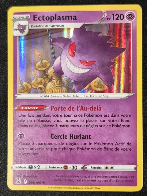 CARTE POKÉMON RARE Ectoplasma 066/196 EB11 Epée Bouclier Origine Perdue FR NEUF EUR 2,00 ...