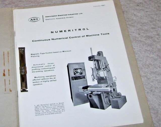 AEI ASSOCIATED ELECTRICAL Industries Controls For Machine Tools Info ...