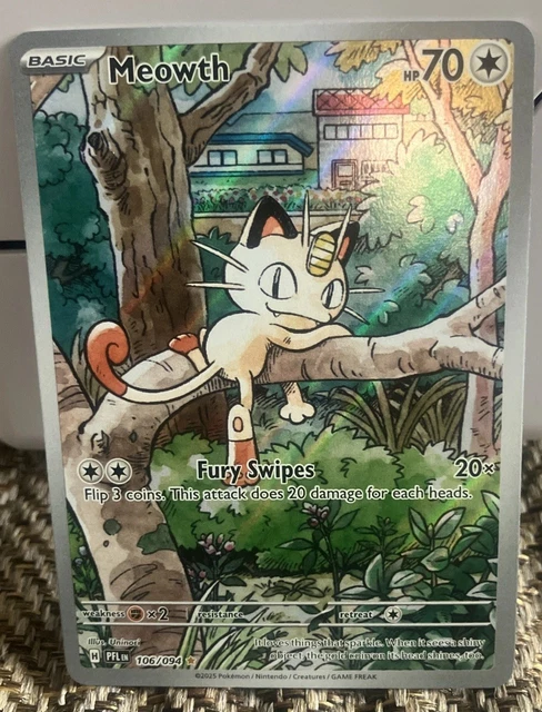 POKÉMON MEOWTH 106/094 – Phantasmal Flames – English IR (Illustration ...