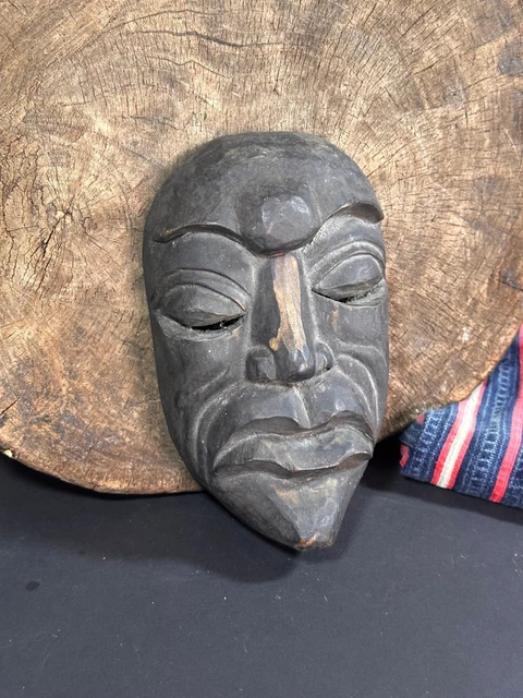 OLD NAPAL CARVED Wooden Mask …beautiful collection and display piece ...