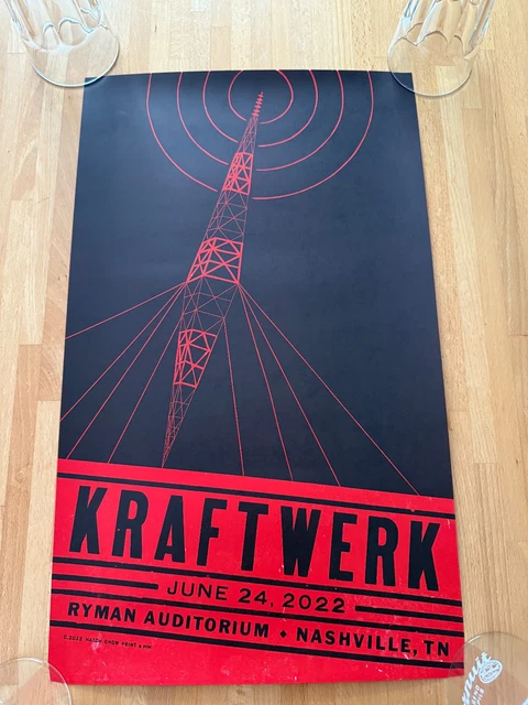 RARE KRAFTWERK POSTER - Ryman Auditorium Nashville June 24th 2022 £516. ...
