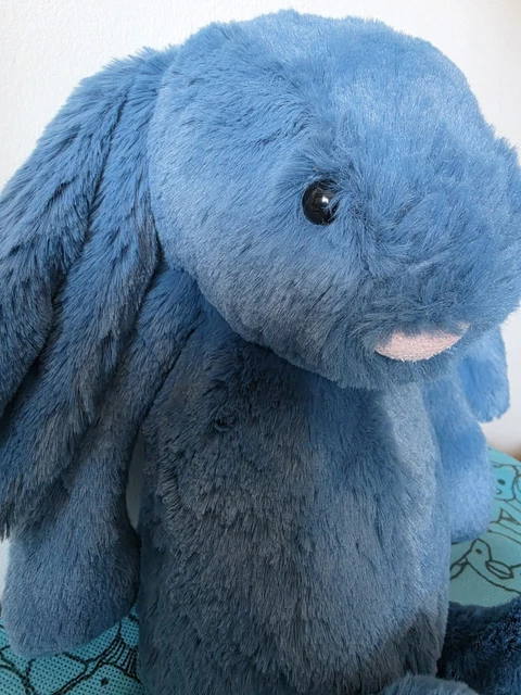 JELLYCAT BASHFUL MINERAL Blue Bunny Medium Plush Soft Toy £62.06 ...