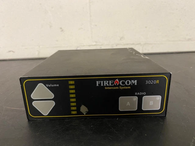GENUINE FIRECOM FIRE Apparatus Intercom Communication Dual Radio ...