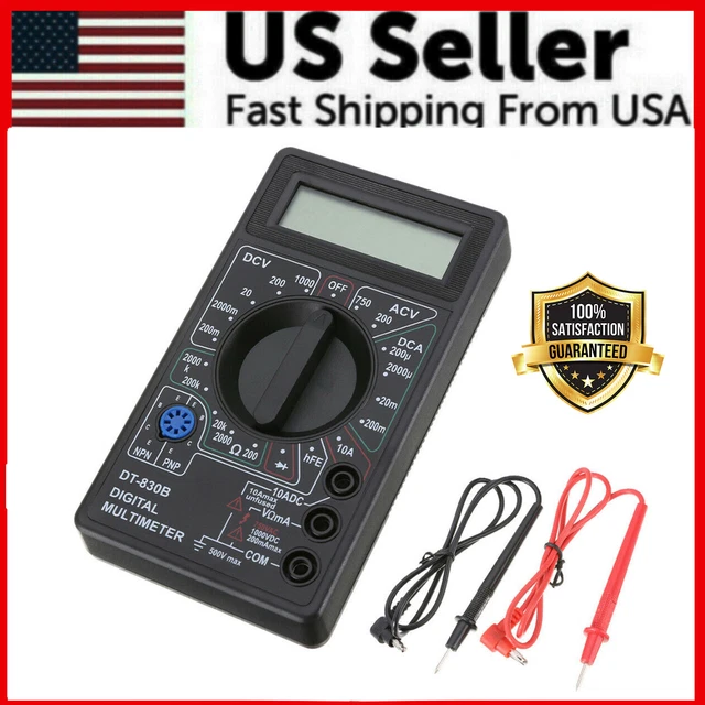 7 FN DIGITAL Multimeter AC DC Voltage Volt 10 Amp Current Resistance ...
