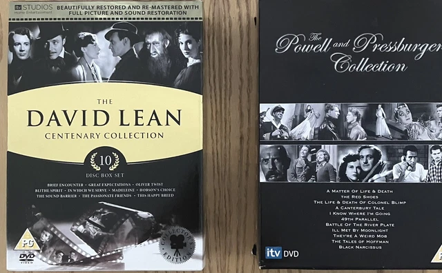 DAVID LEAN DVD 10 Disc Dvd Box Set + Powell Pressburger 11 Disc Dvd Box ...