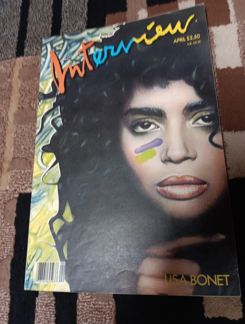 LISA BONET ANDY Warhol Original Interview Magazine April 1987 £29.98 ...