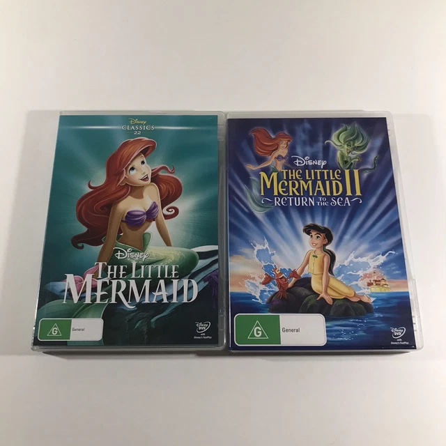 THE LITTLE MERMAID and The Little Mermaid II Return To The Sea DVD ...