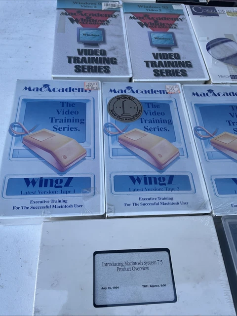 VINTAGE VHS LEARNING Computer Windows, Macintosh, Lotus, 95% Sealed ...