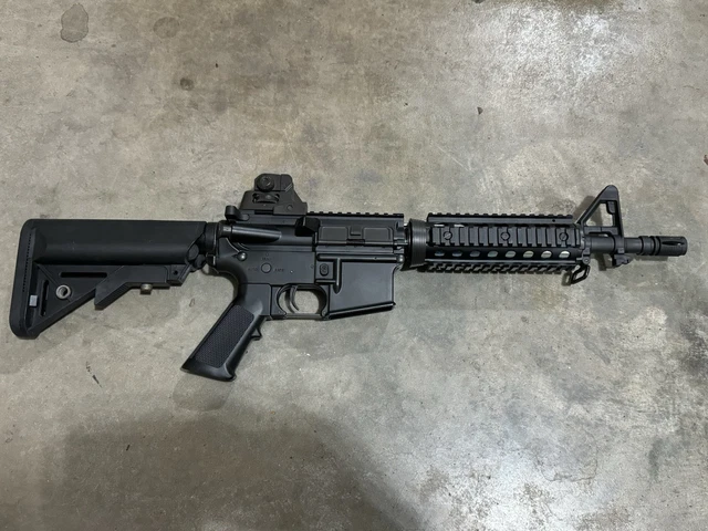 COLT LICENSED M4 Full Metal CQB-R Carbine Airsoft AEG Rifle by Cybergun ...