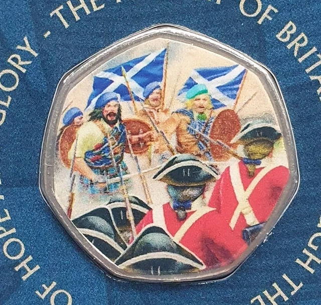 THE HISTORY OF Britain Through The Ages 50p Shaped Commemorative Coin £ ...