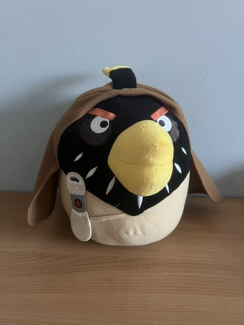 ANGRY BIRDS STAR Wars Obi Wan Kenobi Bird Soft Toy Teddy Plush 2013 £7. ...