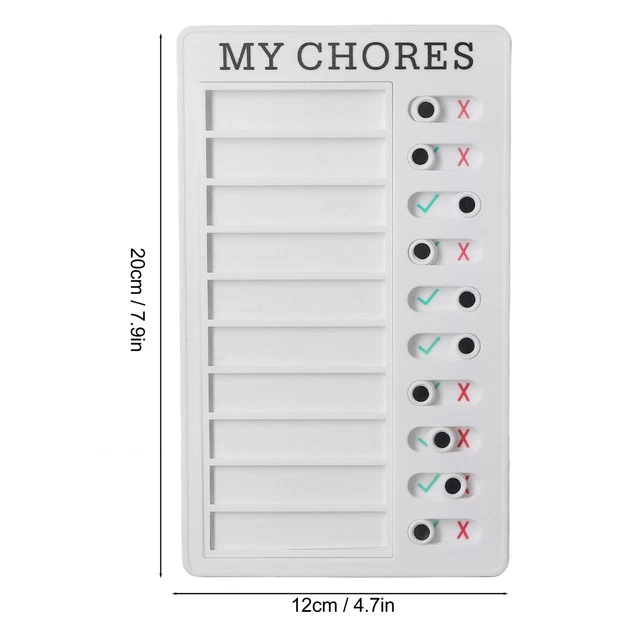 Productivity Tool DIY Checklist Board - 4 Pack Detachable Chore Chart ...