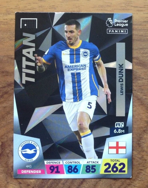LEWIS DUNK BRIGHTON Adrenalyn XL Premier League Plus 2023 Titanio ...