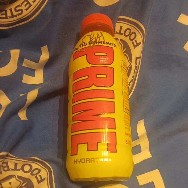 ERLING HAALAND PRIME Hydration EMPTY Bottle limited edition pink green ...