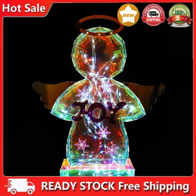 PRISMATIC IRIDESCENT ANGEL LED Lights for Christmas Party Scene Setting ...