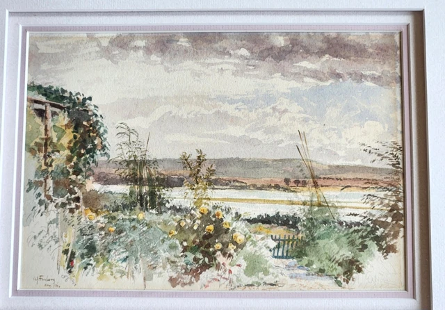 RARE CA.1906 ALEXANDER Joseph Finberg (1866-1939) A.R.A. Landscape ...