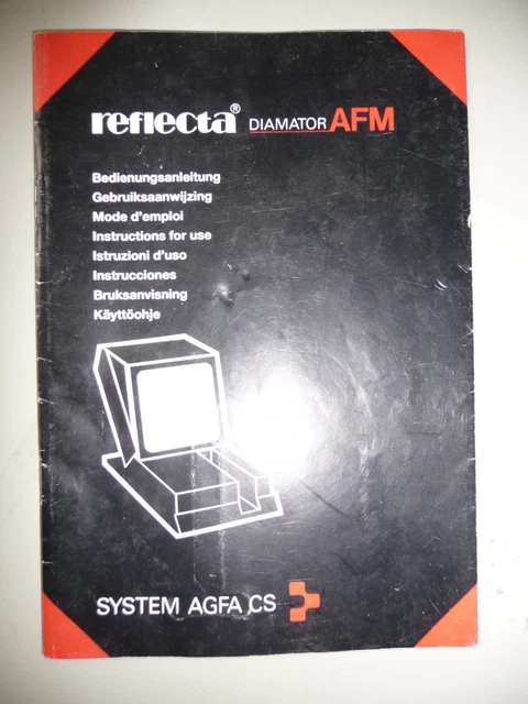 INSTRUCTIONS SLIDE PROJECTOR REFLECTA DIAMATOR AFM ORIGINAL DOCUMENT £ ...