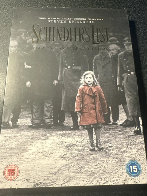 SCHINDLER'S LIST (DVD, 2019) 3 Disc 25th Anniversary Edition In ...