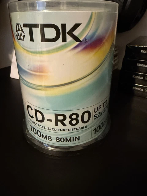 TDK 100PK CD-R Recordables 700MB 80Min 52x - SEALED £70.00 - PicClick UK