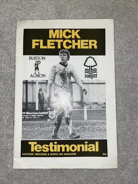 19/05/1983 BURTON ALBION v Nottingham Forest [Mick Fletcher Testimonial ...