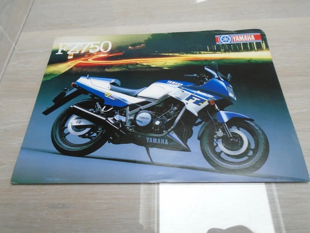 YAMAHA FZ 750 de 1986 Prospectus Catalogue Brochure Moto EUR 5,00 - PicClick FR