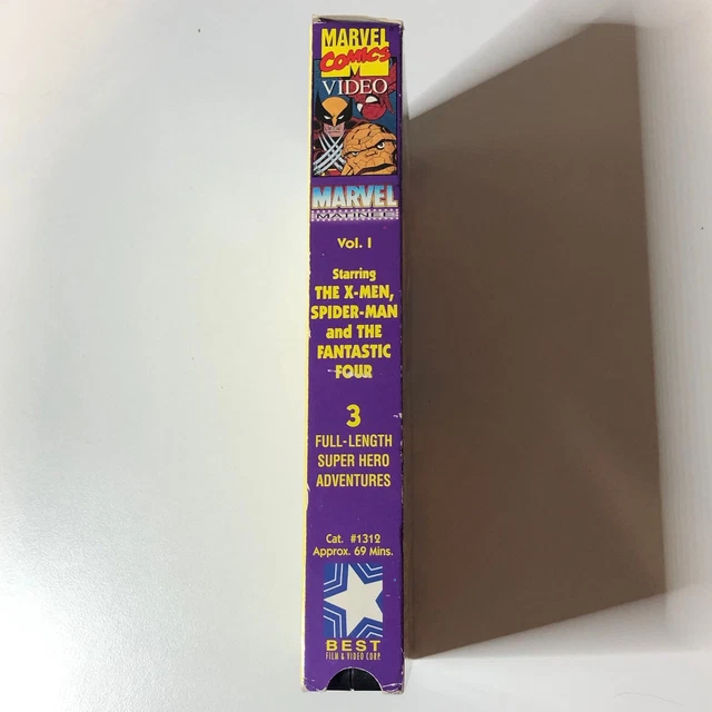 MARVEL MATINEE 3 Super Hero Adventures VHS Spider Man Fantastic Four ...