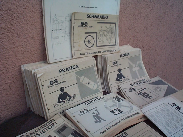 SCUOLA RADIO ELETTRA SRE -CORSO RADIO TRANSISTOR * Primi anni 60 EUR ...