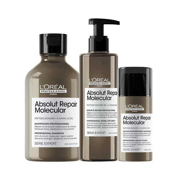 L'OREA KIT SERIE Ex Absolut Repair Molecular Sh 300ml + Serum 250ml ...