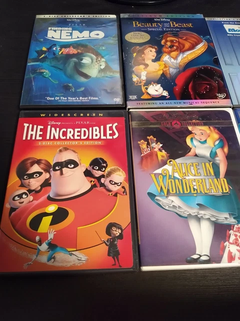KIDS DVD LOT: Beauty & the beast, Finding Nemo, Adventure time ...