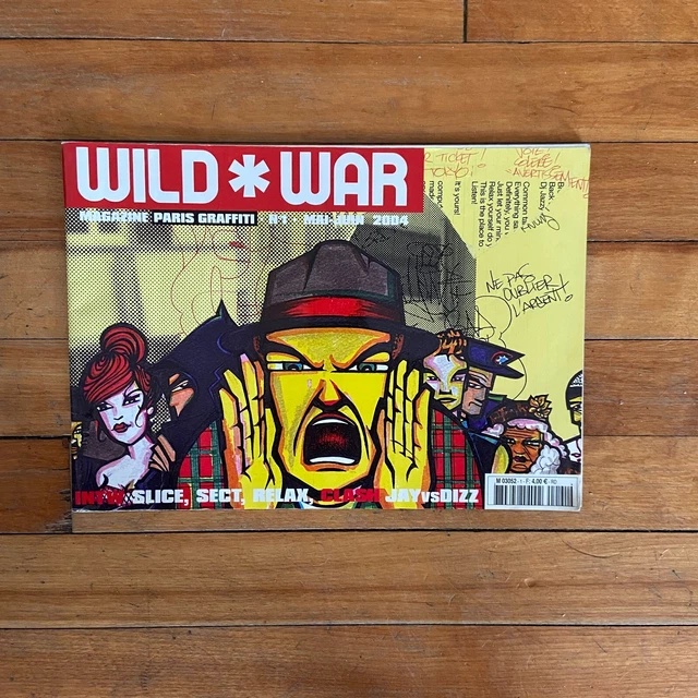 WILD*WAR MAGAZINE PARIS Graffiti 2004 Hip Hop Street Art French ...