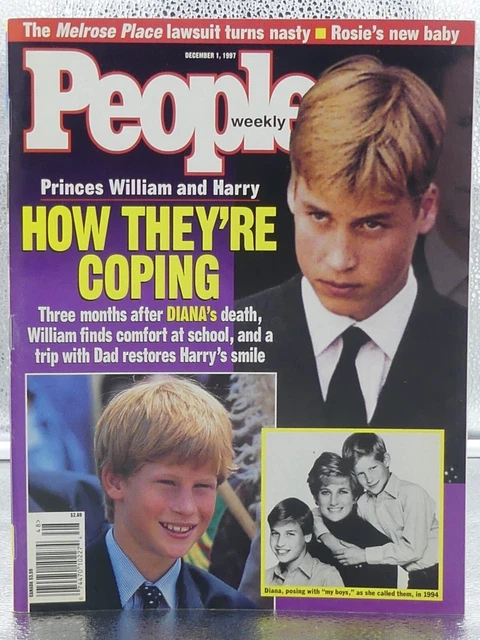 PEOPLE WEEKLY MAGAZINE December 1 1997 Princes William And Harry ...