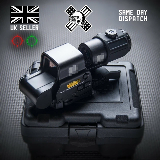 EOTECH STYLE EXPS 558 Holographic Red Dot Sight + G43 3x Magnifier Airsoft g33 £144.99 - PicClick UK