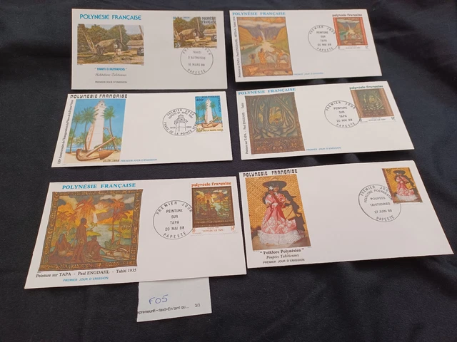 POLYNESIE FRANCAISE - Lot De 26 Enveloppes 1Er Jour (1988) EUR 10,00 - PicClick IT