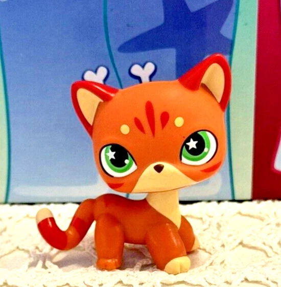 LITTLEST PET SHOP Lps Custom Aftermarket Blood Orange Calico Cat Read ...